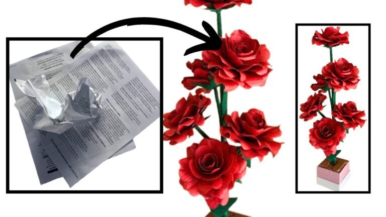 How to Make Stunning Paper Roses with Used Printer Paper – Eco Budget ...