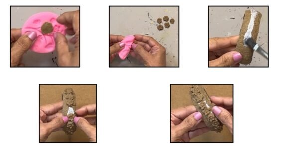 How To Make paper Mache Clay Bangle: cardboard paper Mache Clay DIY ...